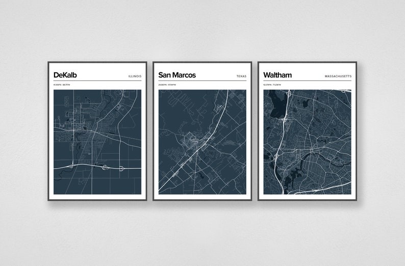 Normal Illinois City Map, City of Normal Map, Normal Minimalist Map ...