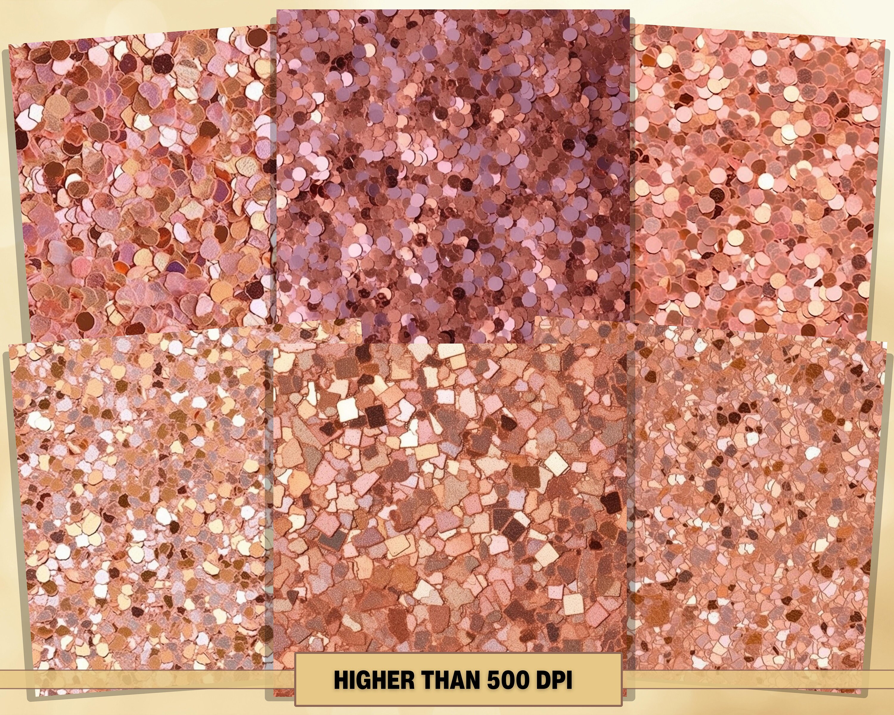 Printable Rose Gold Sequins Digital Paper Glitter Page Foil - Etsy