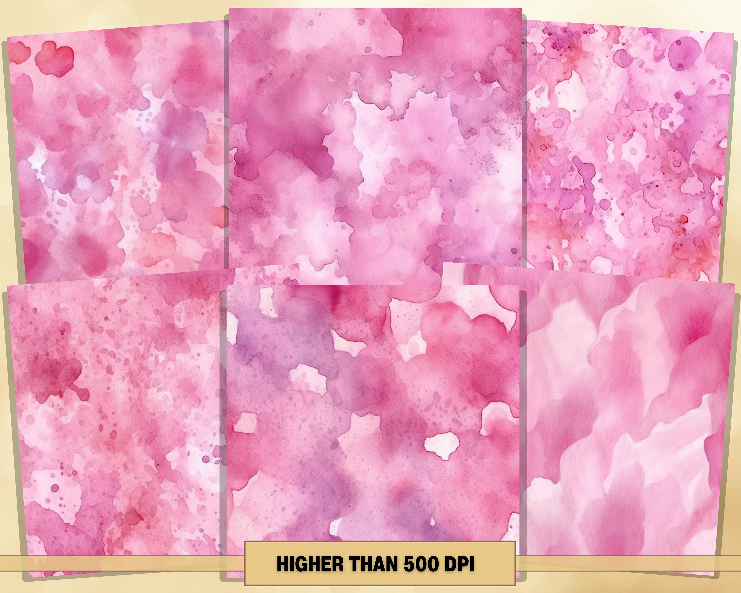 Printable Pink Watercolor Digital Papers Abstract Watercolour - Etsy