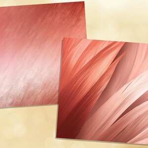 Printable Rose Gold Gradients Digital Papers, Ombre Pages, Pink ...