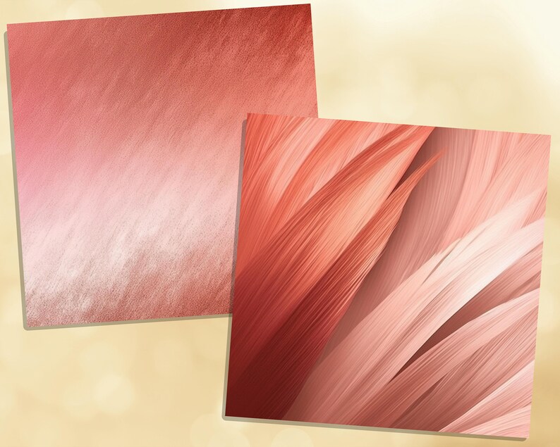 Printable Rose Gold Gradients Digital Papers, Ombre Pages, Pink ...