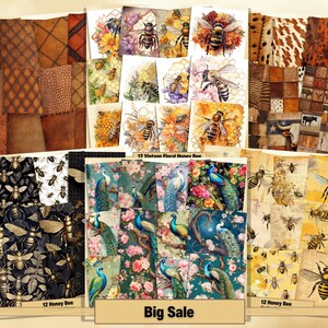 Printable Animals Digital Paper Mega Bundle, Animal Textures Bundles ...