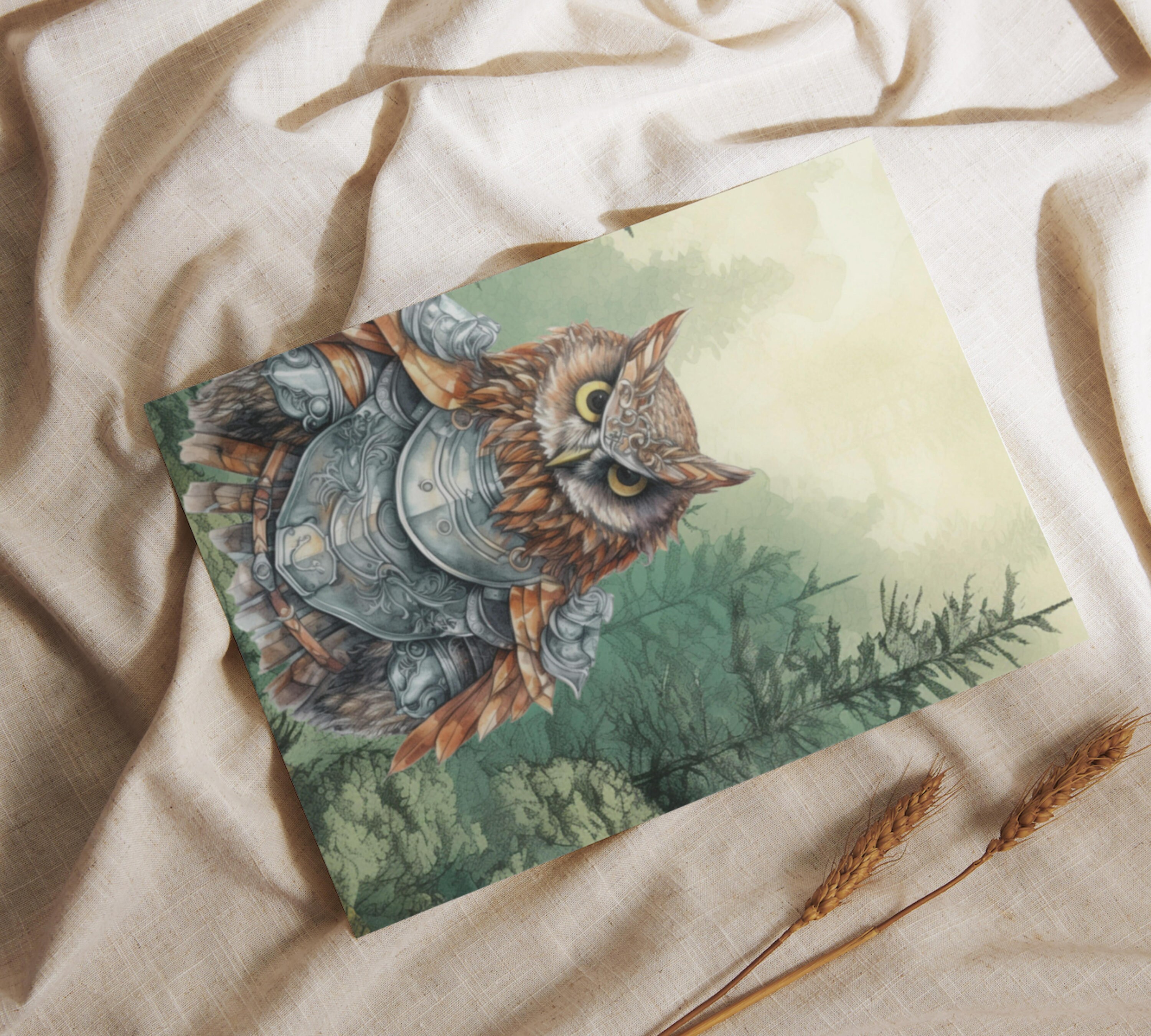 Printable Owl Watercolour Digital Paper Dressed Animals - Etsy