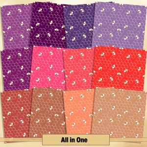 Printable 200 Seamless Honeycomb Pattern Digital Papers, Honeycomb ...