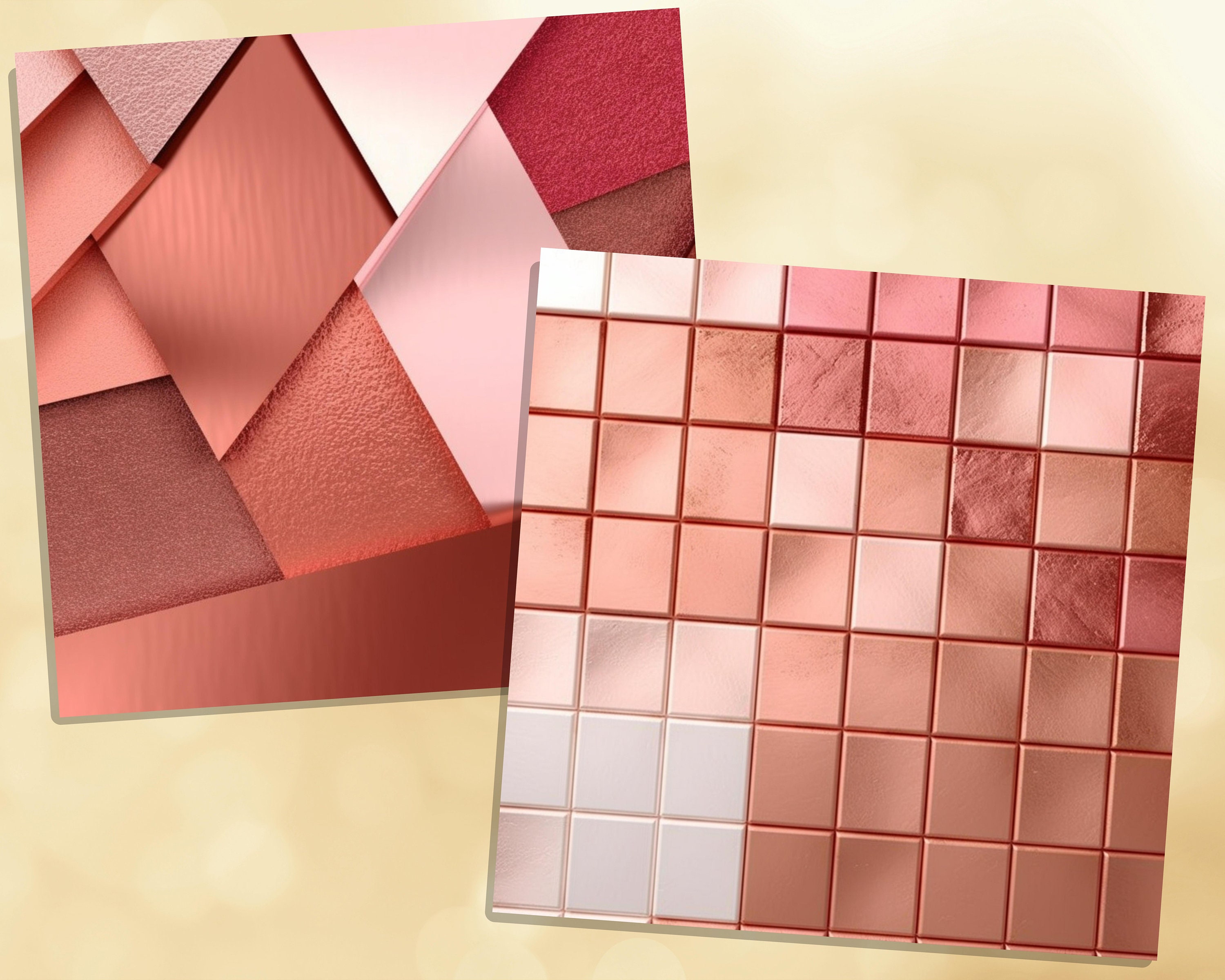Printable Rose Gold Gradients Digital Papers, Ombre Pages, Pink ...
