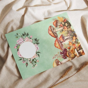 Printable Watercolor Floral Fall Digital Papers, Flowers Ephemera ...