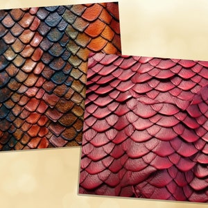 Printable Dragon Scale Digital Papers, Dragonscale Textures Pages ...