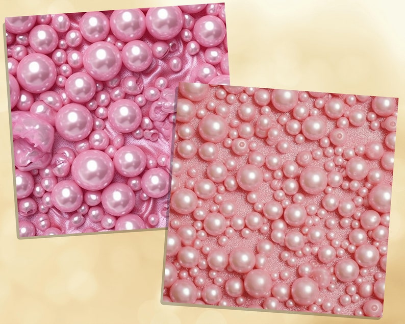 Printable Pink Pearl Digital Paper, Pearl Patterns Page, Silk & Pearl ...
