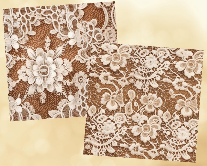 Printable Vintage Lace Digital Paper, Lace Pages, Laced Background ...