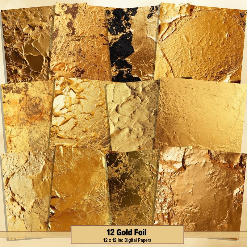 Gold Foil Background - Etsy