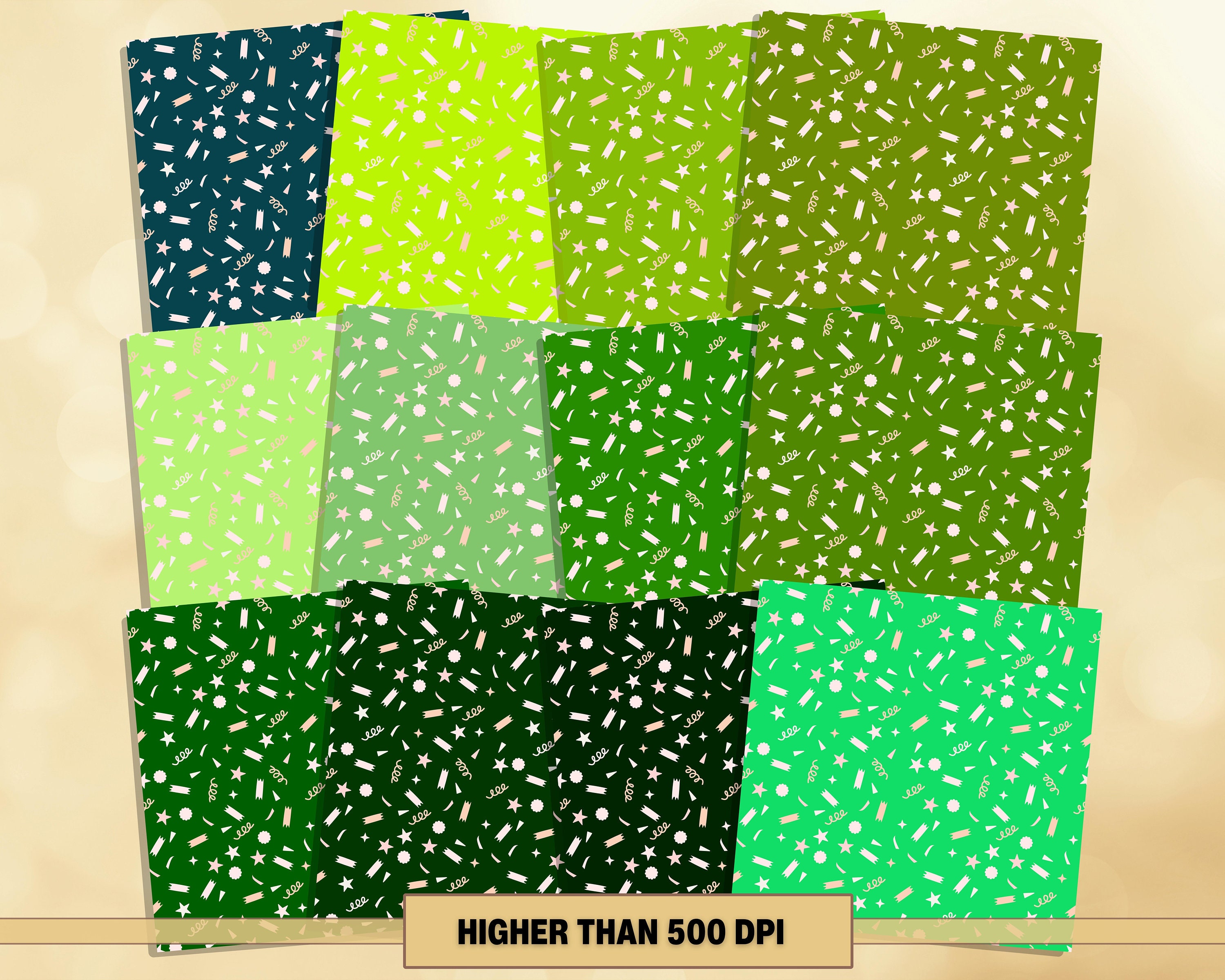 Printable 200 Seamless Confetti Pattern Digital Papers - Etsy