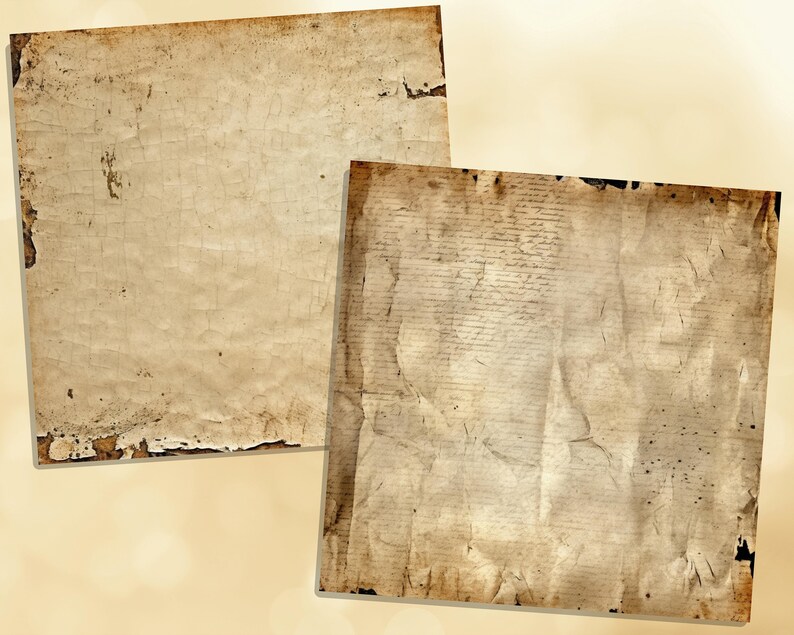Printable Old Paper Textures Digital Papers, Grunge Pages, Distressed ...