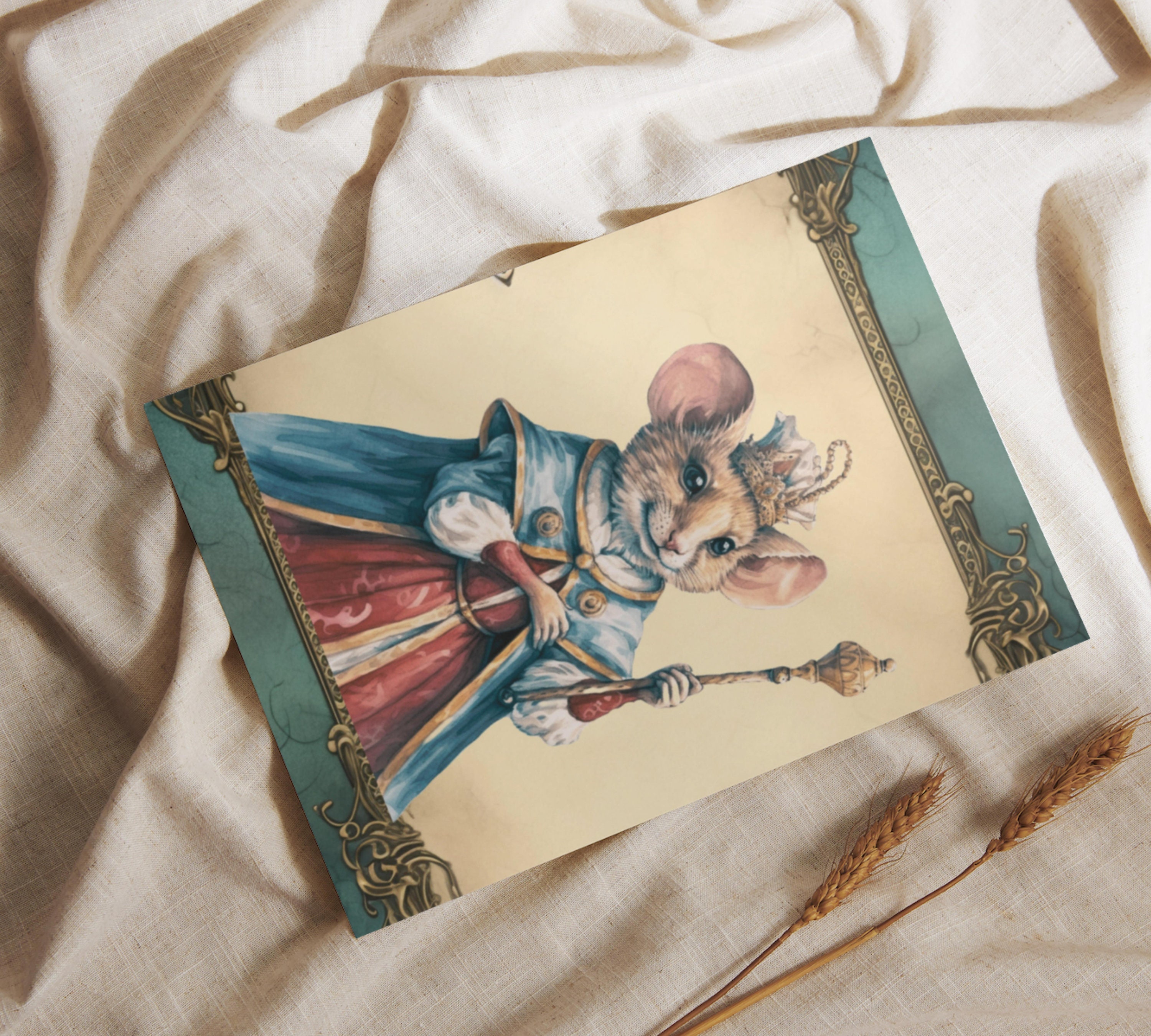 Printable Victorian Mouse Digital Paper Dressed Animals - Etsy