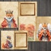 Printable Fox Fancy Paper, Dressed Foxes Ephemera, Victorian Fox Page ...