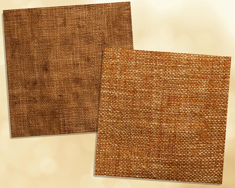 Printable Autumn Burlap Textures Digital Papers, Canvas Linen Pages ...
