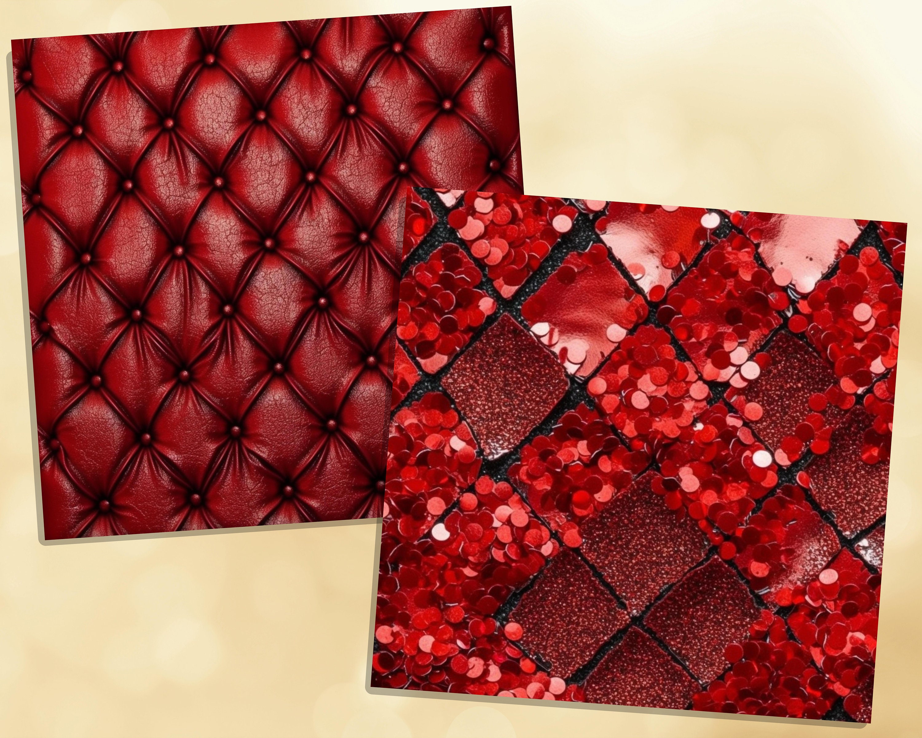 Printable Tufted Luxury Red Textures Digital Papers Sequins - Etsy