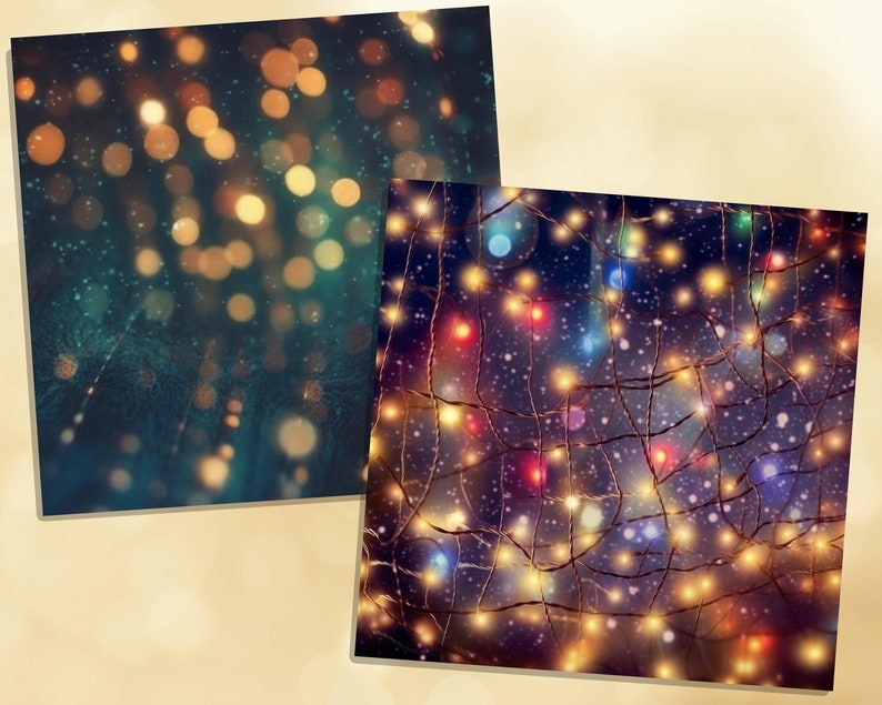 Printable Fairy Lights Digital Papers Sparkling Lights Pages - Etsy