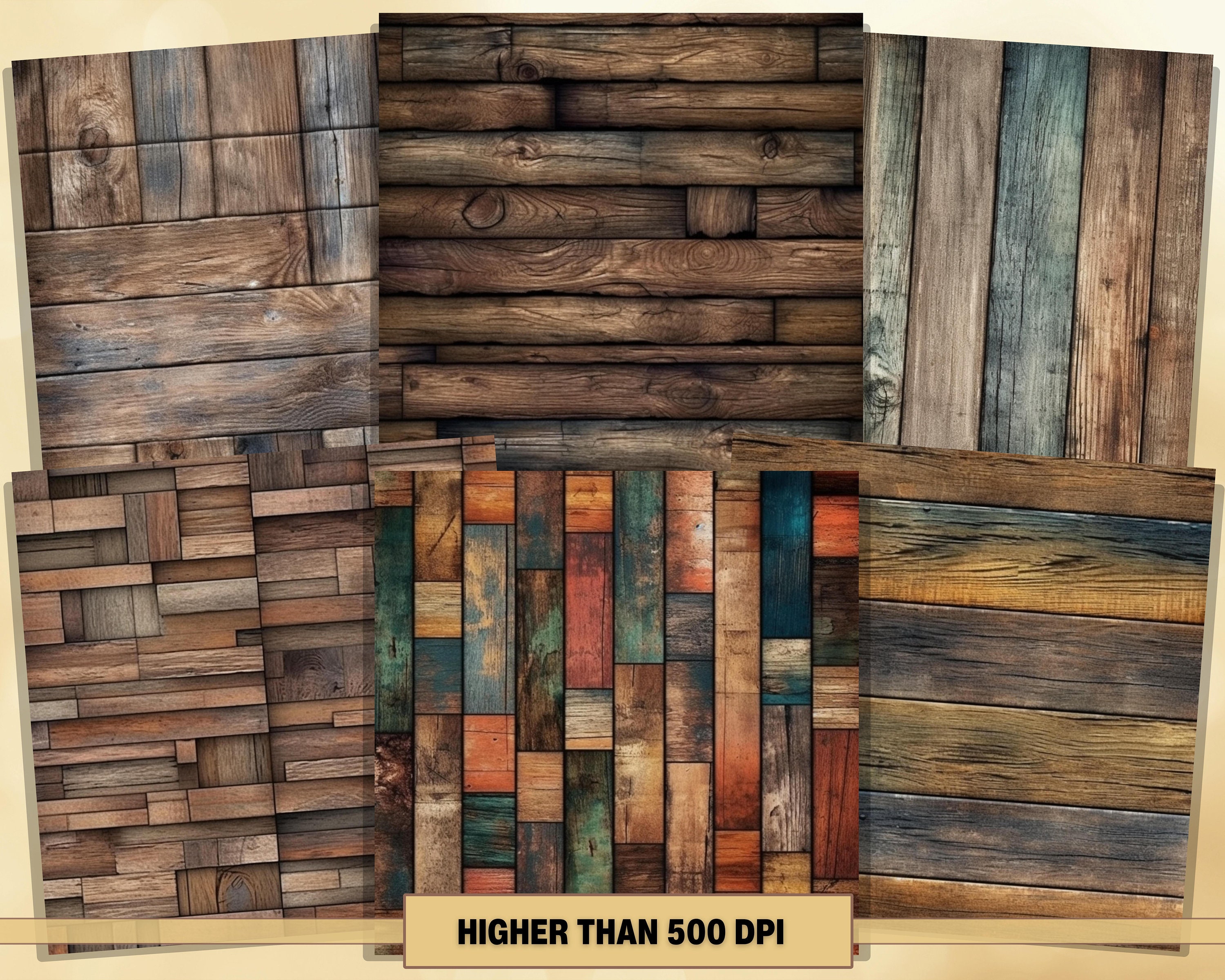 Printable Wood Textures Digital Papers Rustic Wood Pages - Etsy