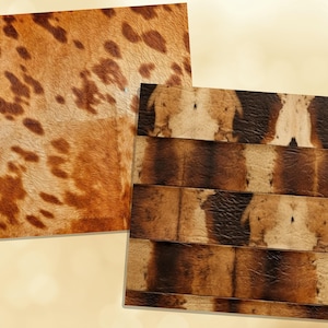 Printable Western Textures Digital Papers, Wild West Pages, Cowboy ...