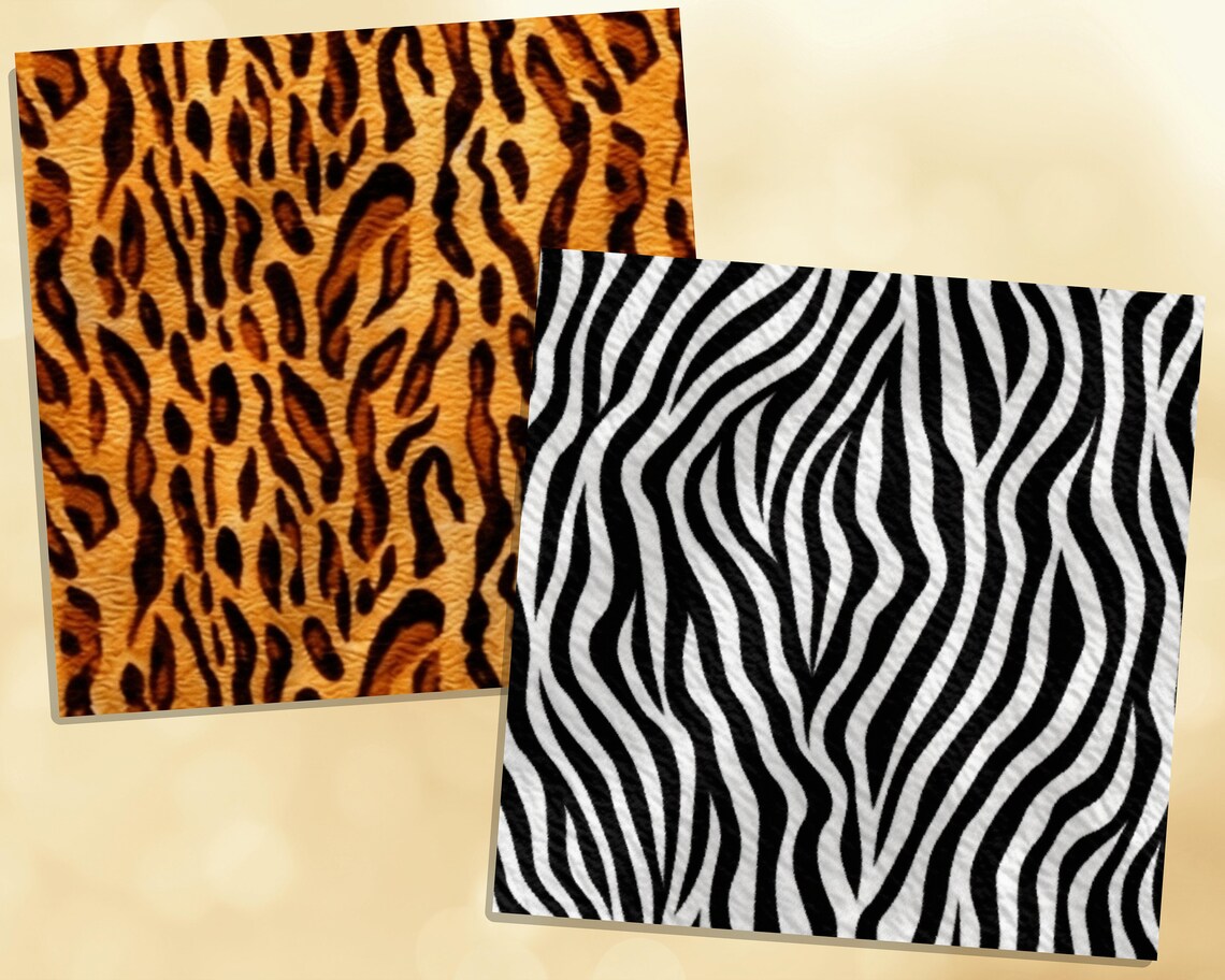 Printable Animal Skin Patterns Digital Papers, Tiger Pages, Cheetah ...