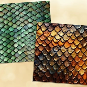 Printable Dragon Scale Digital Papers, Dragonscale Textures Pages ...