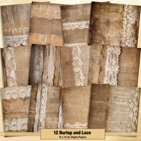 Burlap and Lace - Etsy