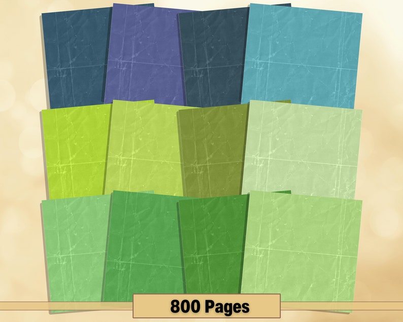 Printable 200 Wrinkled Color Digital Papers Bundle, Crumpled Rainbow ...
