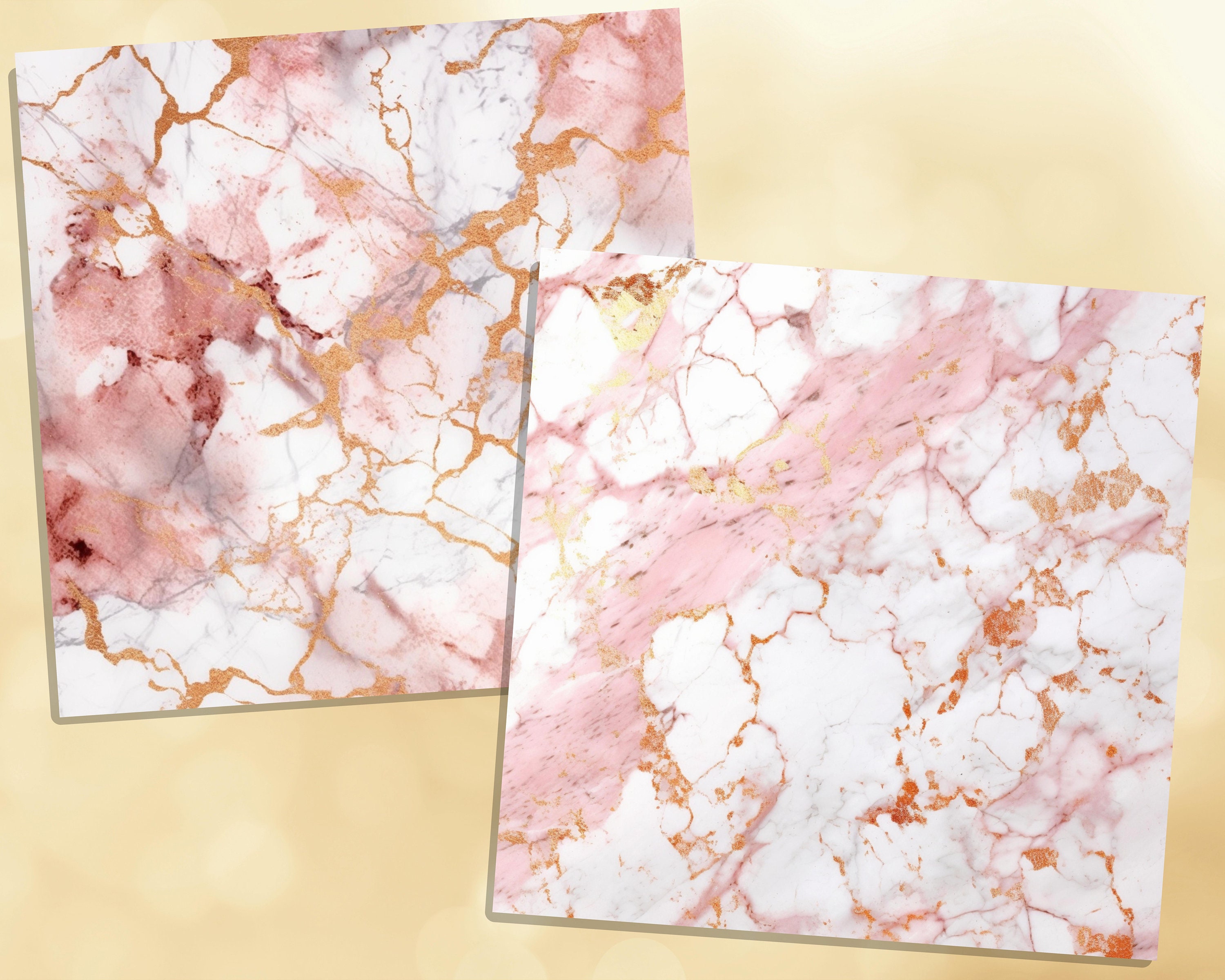 Printable Rose Gold Marble Digital Papers Marble Pages Pink - Etsy