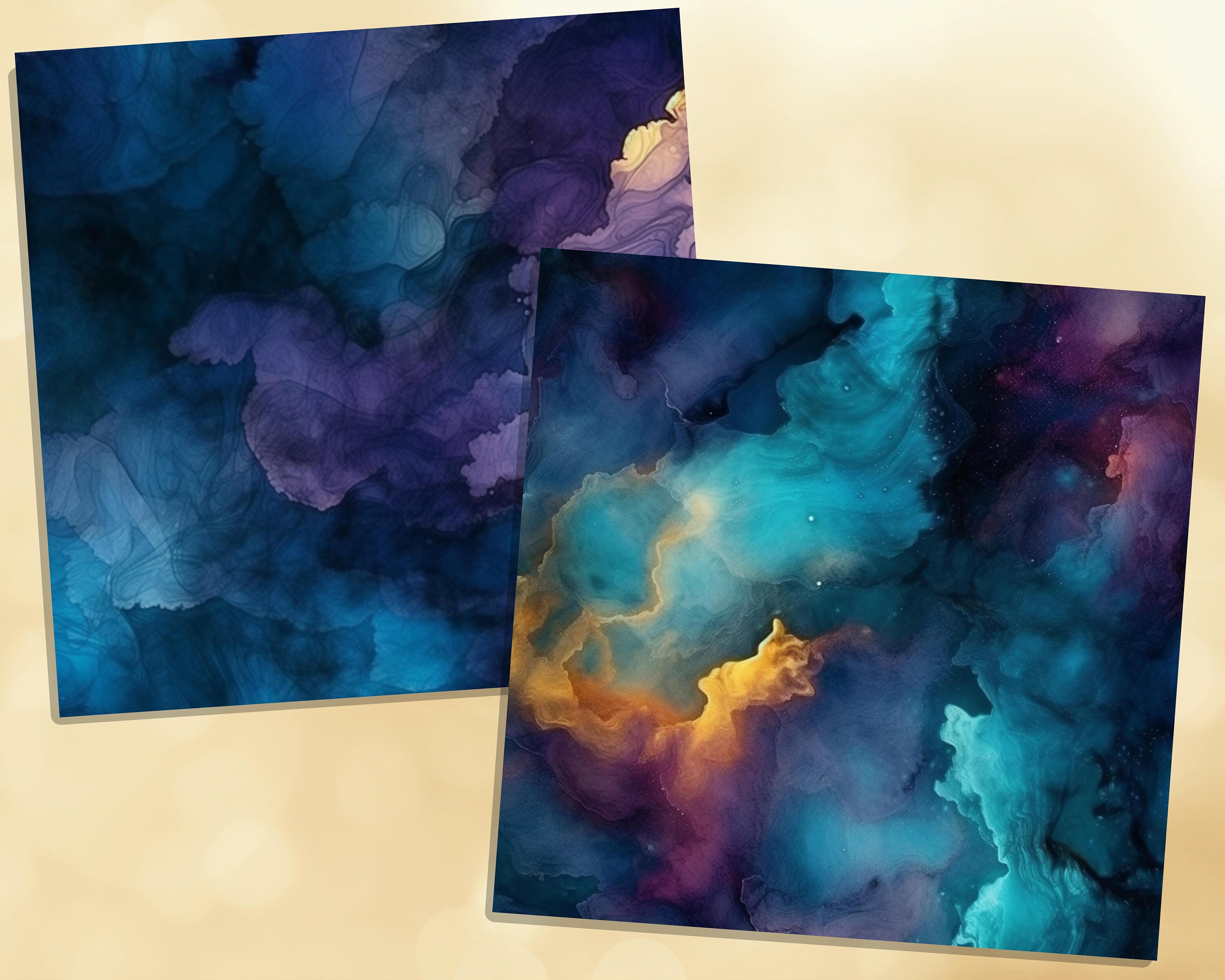 Printable Dark Ink Textures Digital Papers Alcohol Ink Pages - Etsy