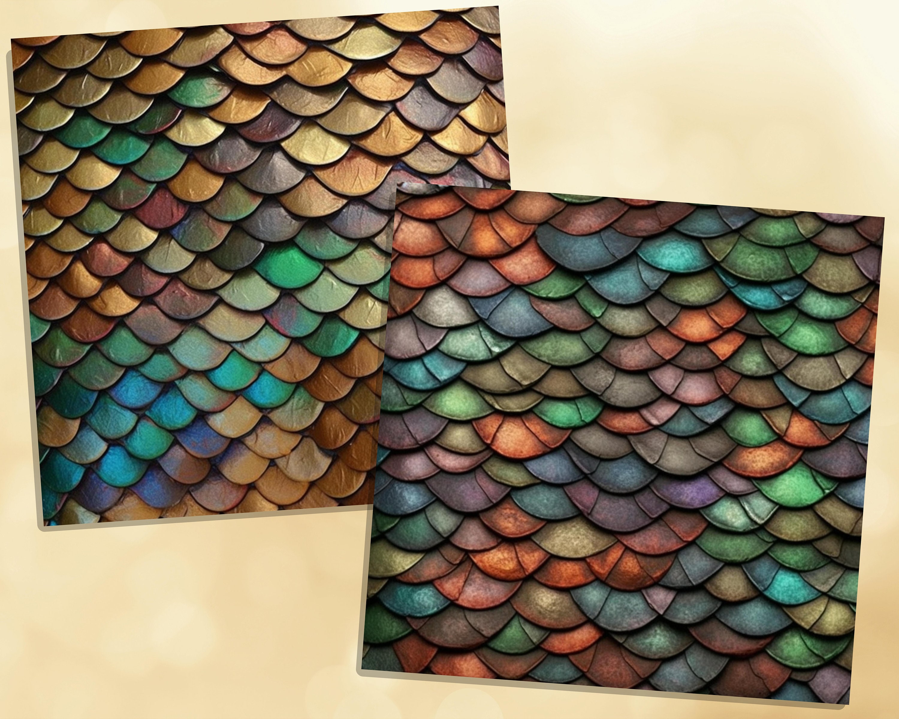Printable Dragon Scale Digital Papers Dragonscale Textures - Etsy