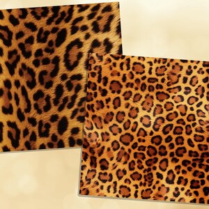 Printable Leopard Skin Pattern Digital Papers, Cheetah Fur Pages ...