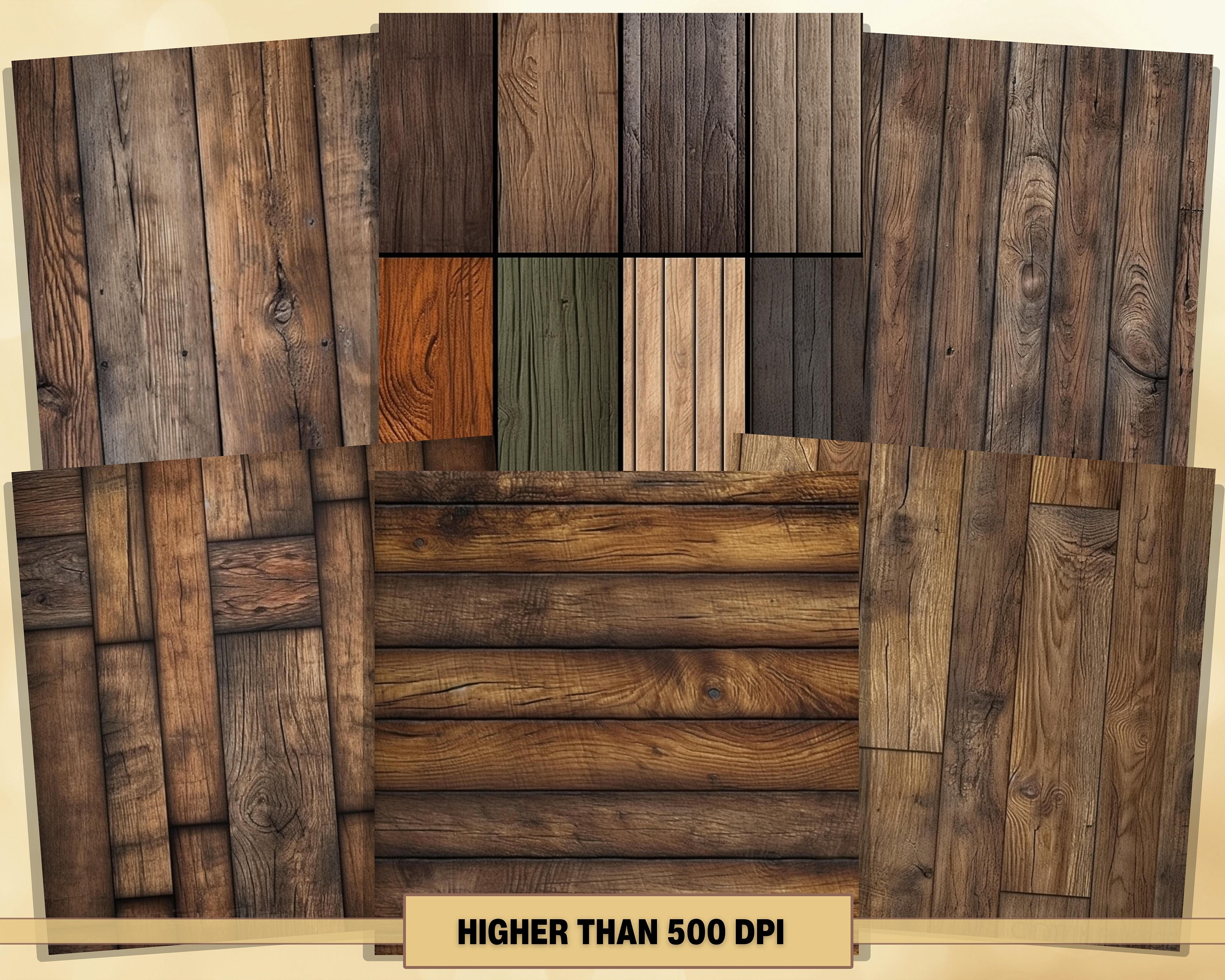 Printable Wood Grain Textures Digital Papers Rustic Wood - Etsy