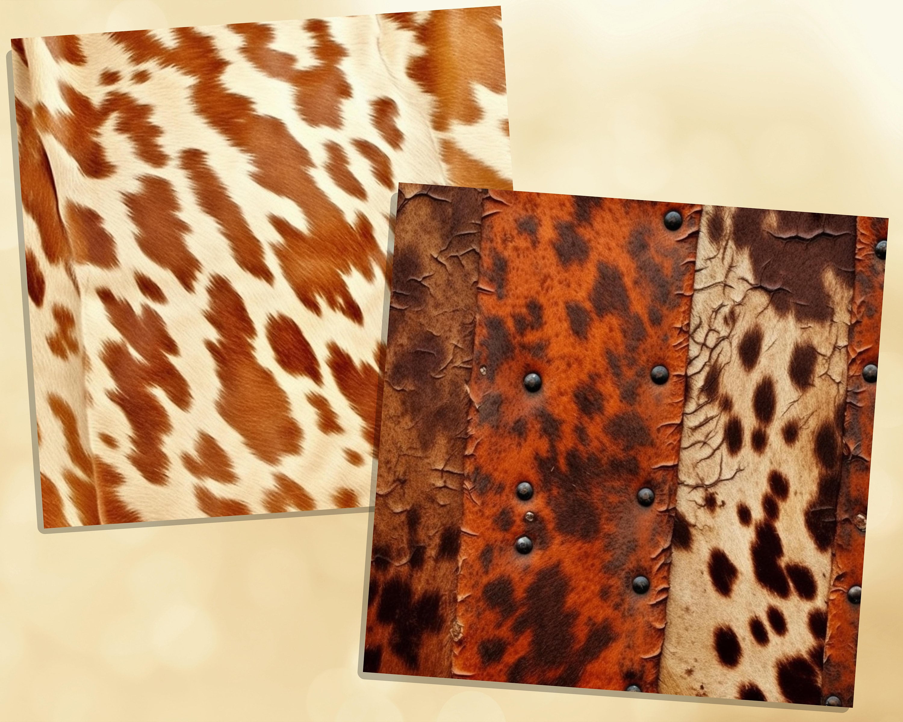 Printable Western Textures Digital Papers, Wild West Pages, Cowboy ...