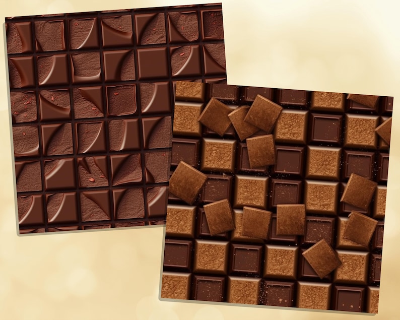 Printable Dripping Chocolate Digital Papers Chocolate Bar - Etsy