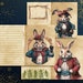 Printable Victorian Rabbit Digital Paper, Dressed Animals Ephemera ...