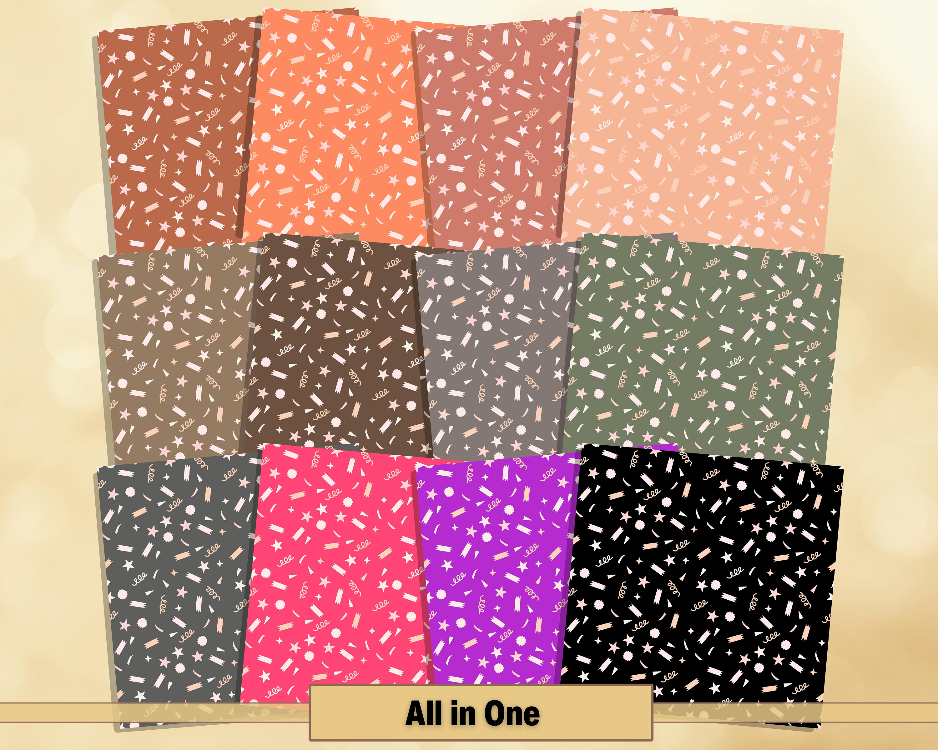 Printable 200 Seamless Confetti Pattern Digital Papers - Etsy