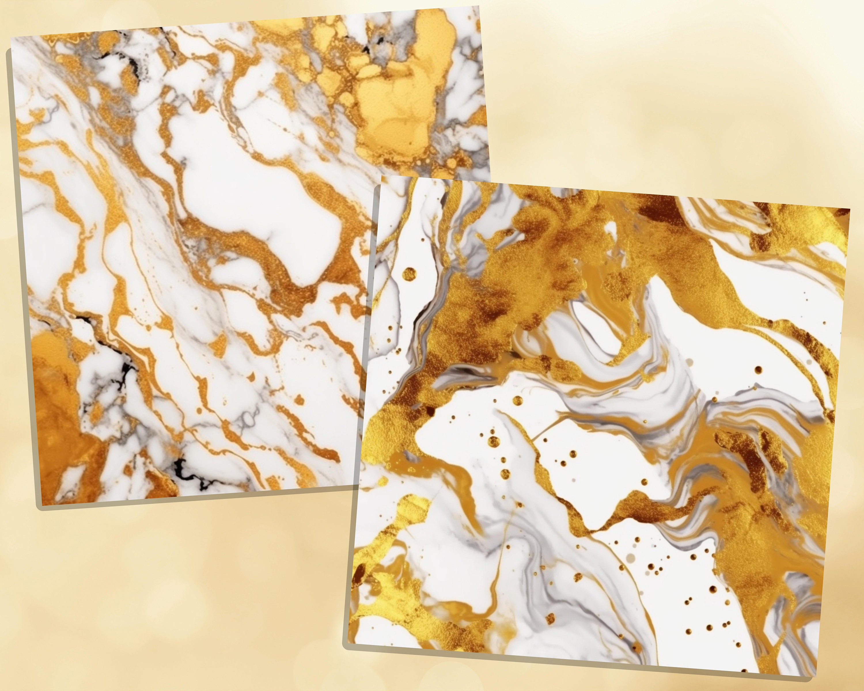 Printable White Gold Marble Textures Digital Papers Marble - Etsy