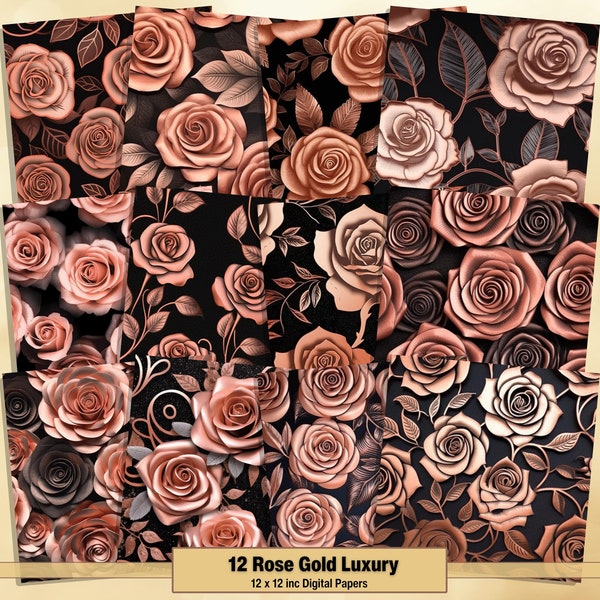 Gold Digital Papers - Etsy