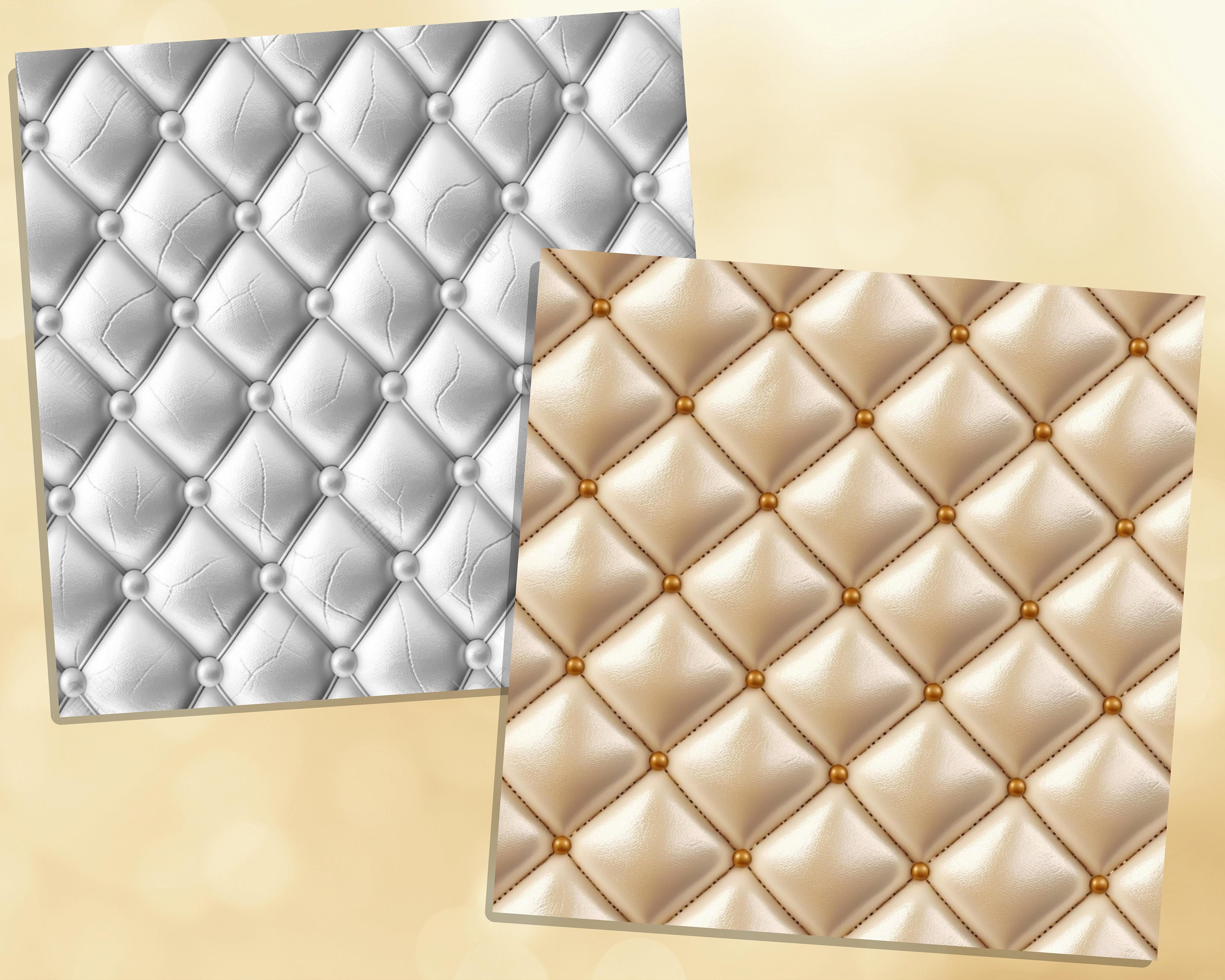 Printable Quilted Texture Digital Papers Tufted Pages - Etsy