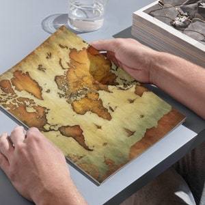 Printable Vintage Maps Digital Paper, Antique World Map Ephemera ...