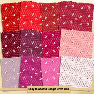 Printable 200 Seamless Honeycomb Pattern Digital Papers, Honeycomb ...