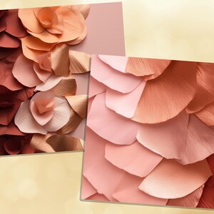 Printable Rose Gold Gradients Digital Papers, Ombre Pages, Pink ...