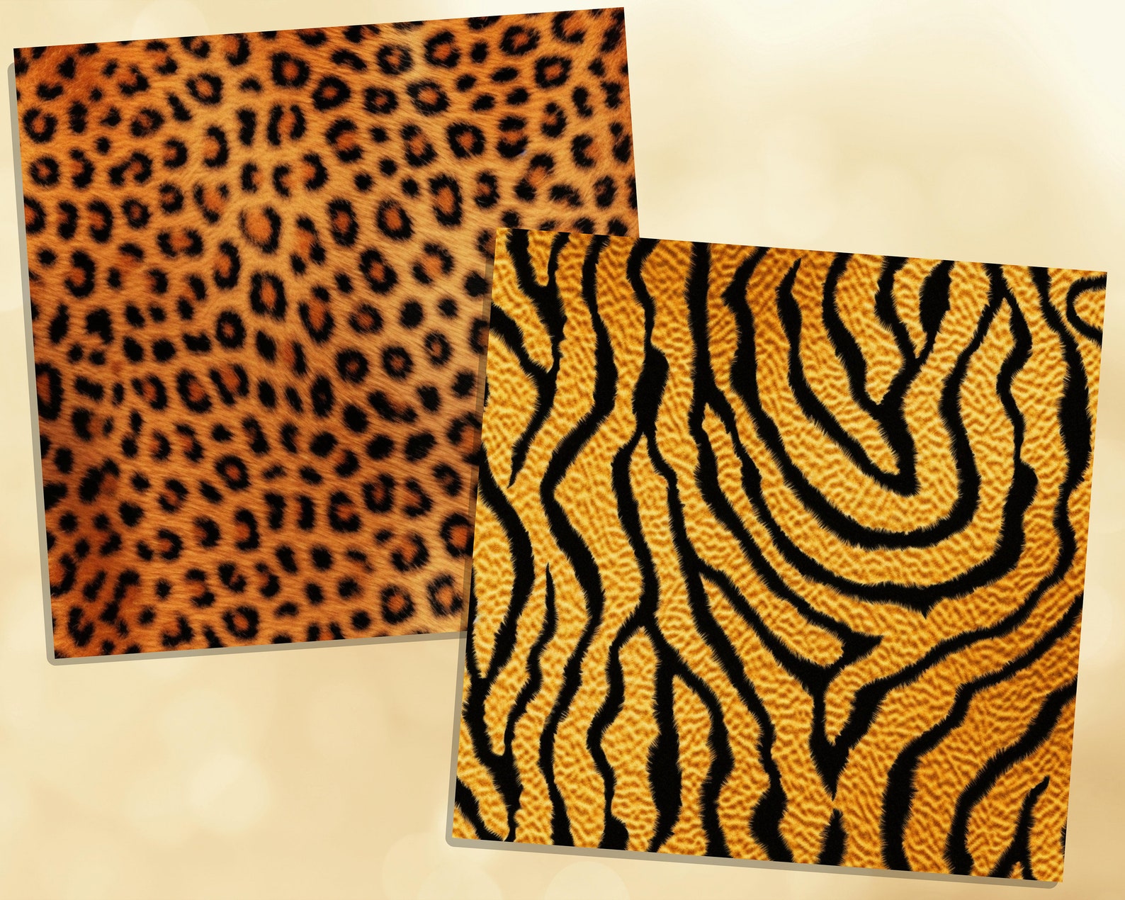 Printable Animal Skin Patterns Digital Papers, Tiger Pages, Cheetah ...