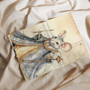 Printable Mouse Watercolour Digital Paper Dressed Animals - Etsy