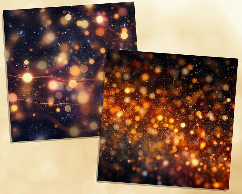 Printable Fairy Lights Digital Papers Sparkling Lights Pages - Etsy