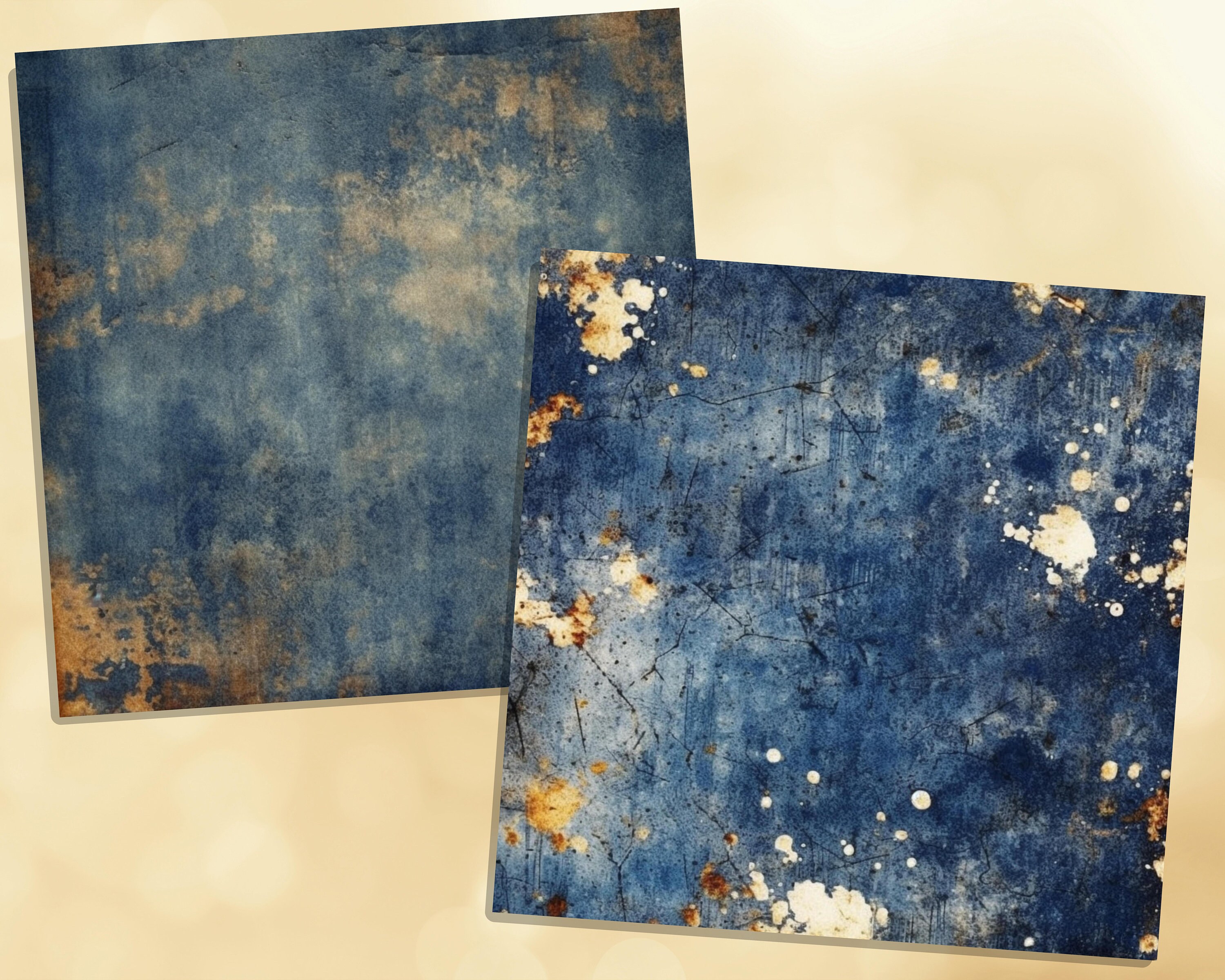 Printable Distressed Navy Textures Digital Papers, Blue Grunge Pages ...