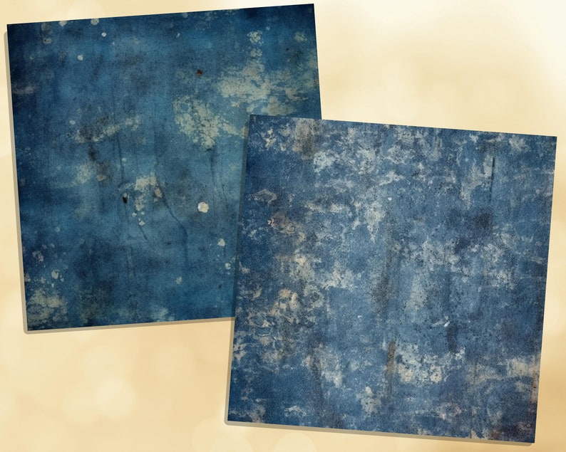 Printable Distressed Navy Textures Digital Papers, Blue Grunge Pages ...
