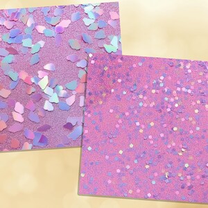 Printable Pink Glitter Digital Papers, Iridescent Texture Pages, Pink ...