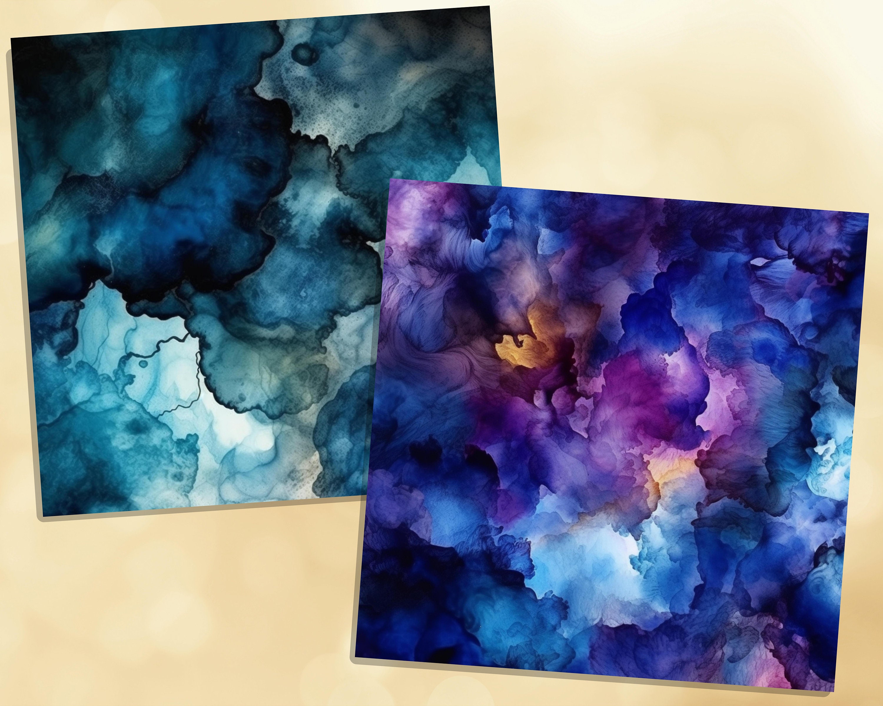 Printable Dark Ink Textures Digital Papers Alcohol Ink Pages - Etsy