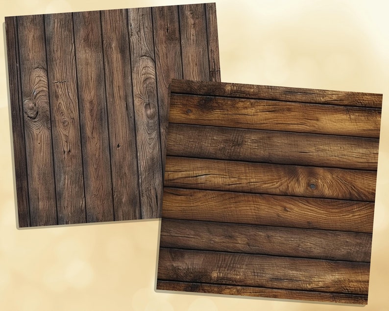 Printable Wood Grain Textures Digital Papers Rustic Wood - Etsy